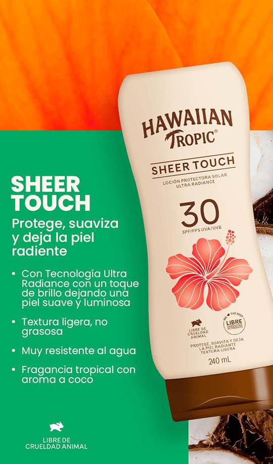 Línea Sheer Touch Hawaiian Tropic | Protección Solar